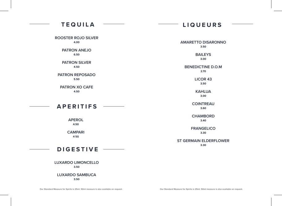 Menu at Zaazu Restaurant, Tamworth