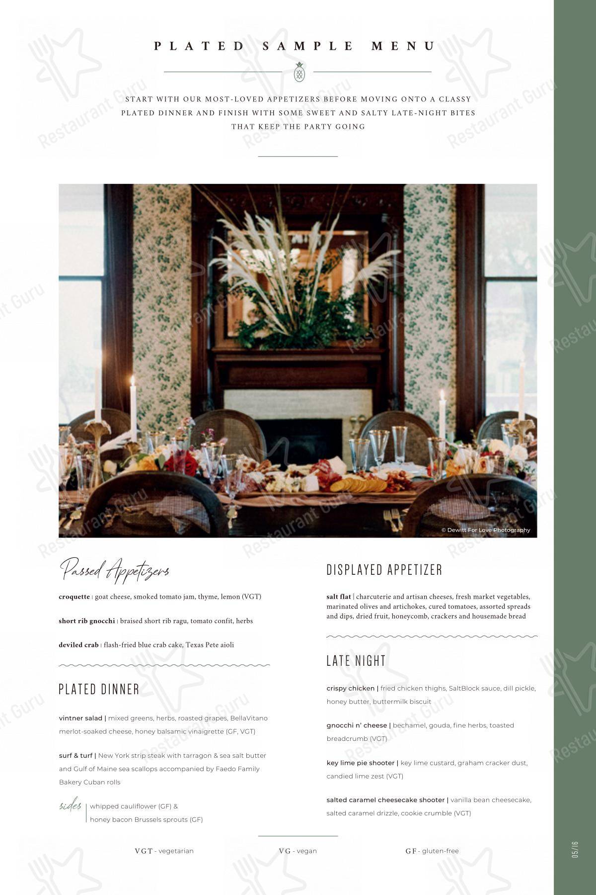 Menu at Zai Restaurant Durban, Durban