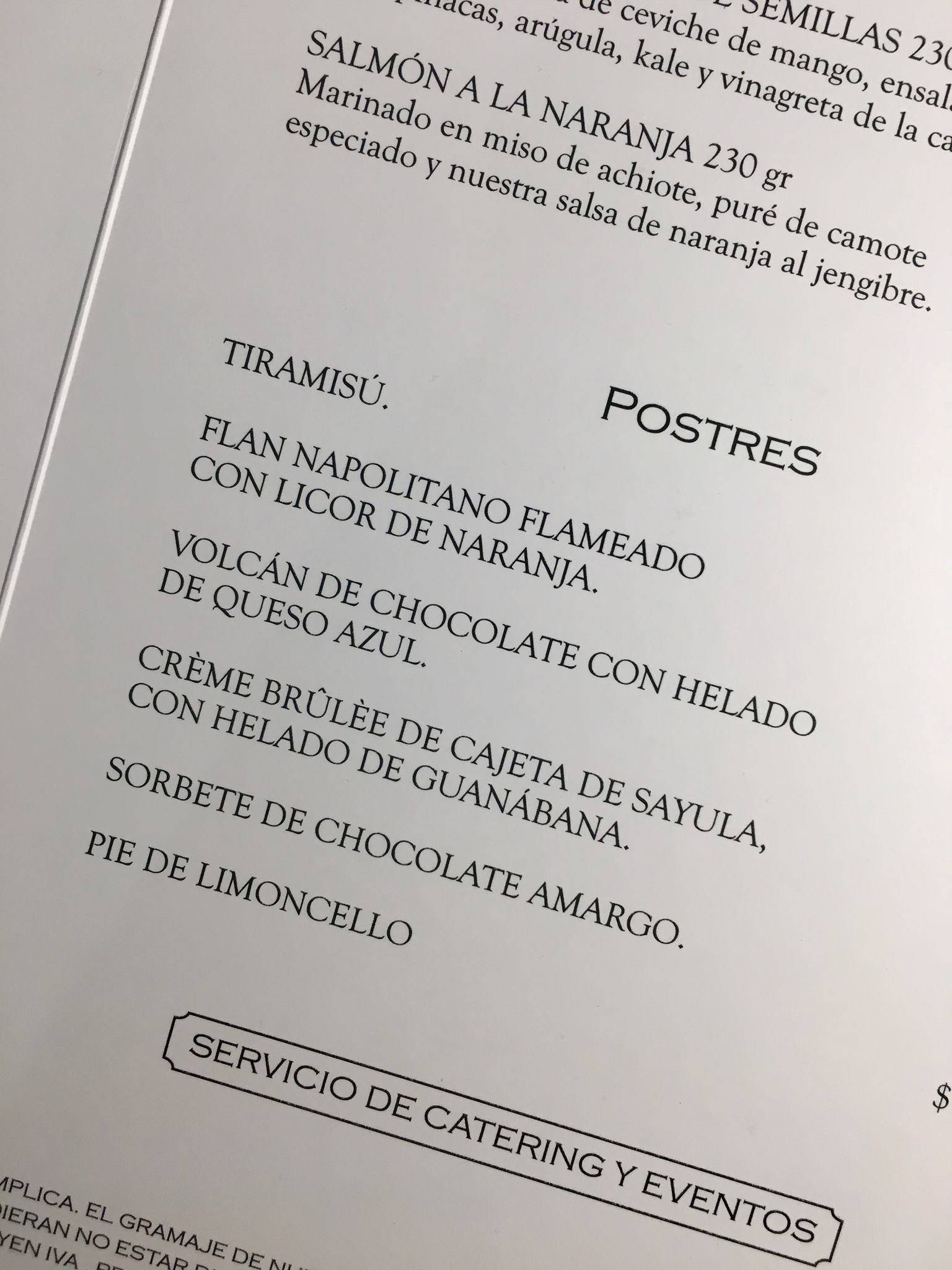 Menu at Mayu Cocina Bar, Zapopan