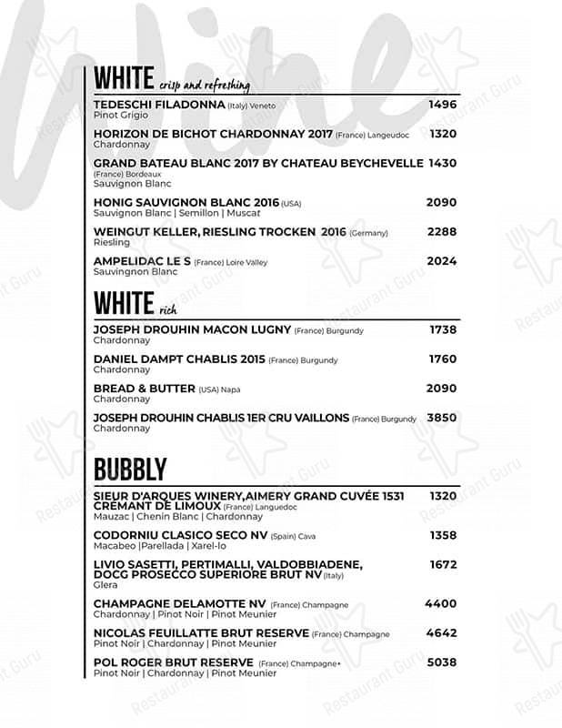 Menu at 205 BGC restaurant, Taguig