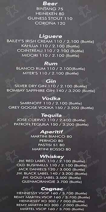 Menu at Harmony Restaurant, West Jakarta, Hotel Santika Premiere ...
