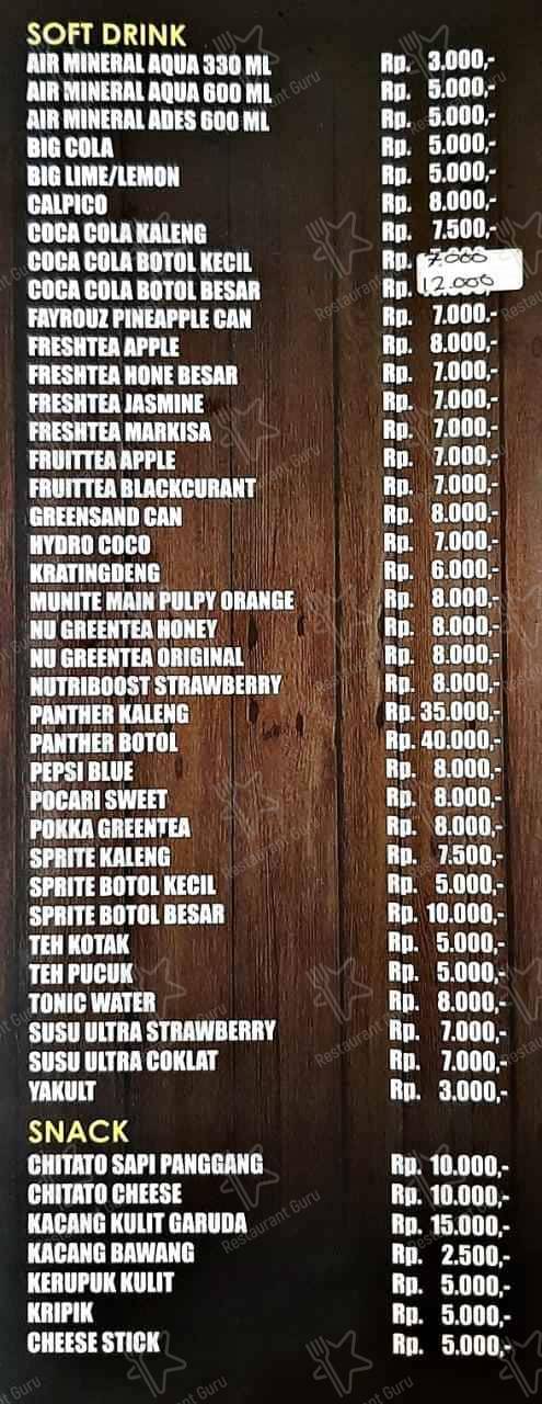 Menu at TRIANGLE BEER HOUSE pub & bar, Bandung, Jl. Braga No.103
