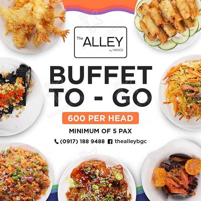 Menu at The Alley by Vikings, Cloverleaf restaurant, Quezon City, 2nd level