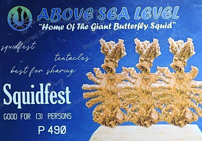Menu at ABOVE SEA LEVEL restaurant, Quezon City, 119 Maginhawa Street