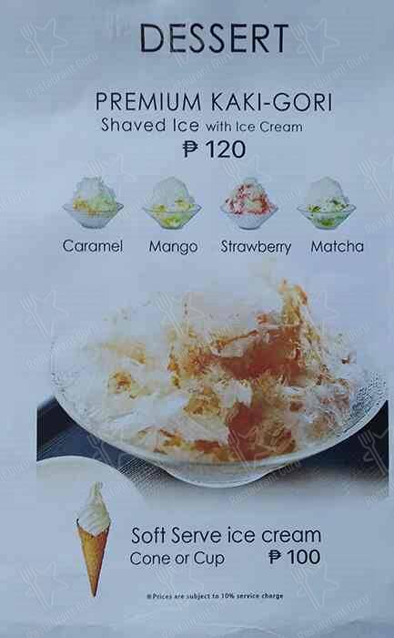 Menu at Steak the First BGC steakhouse, Taguig