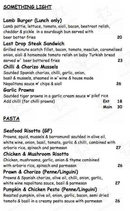 Menu at The Last Local Canning Vale pub & bar, Canning Vale
