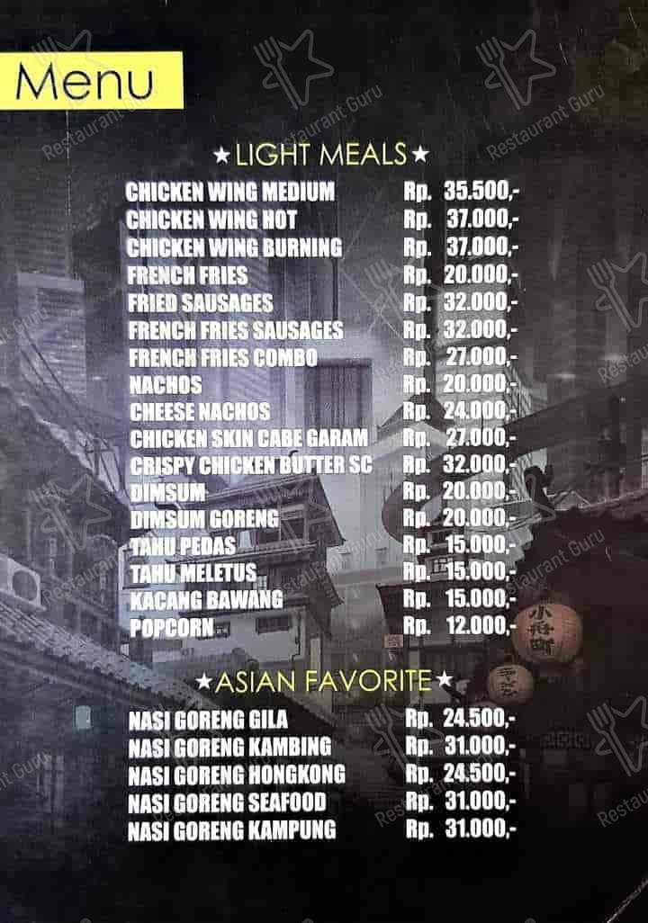 Menu at TRIANGLE BEER HOUSE pub & bar, Bandung, Jl. Braga No.103