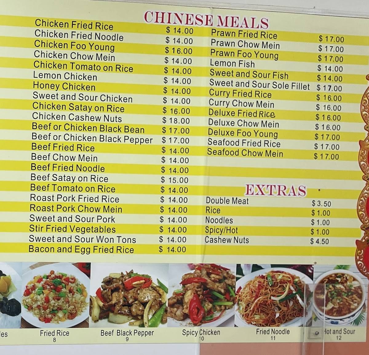 Menu at lee's Burger Bar & Chinese Takeaway, Mosgiel