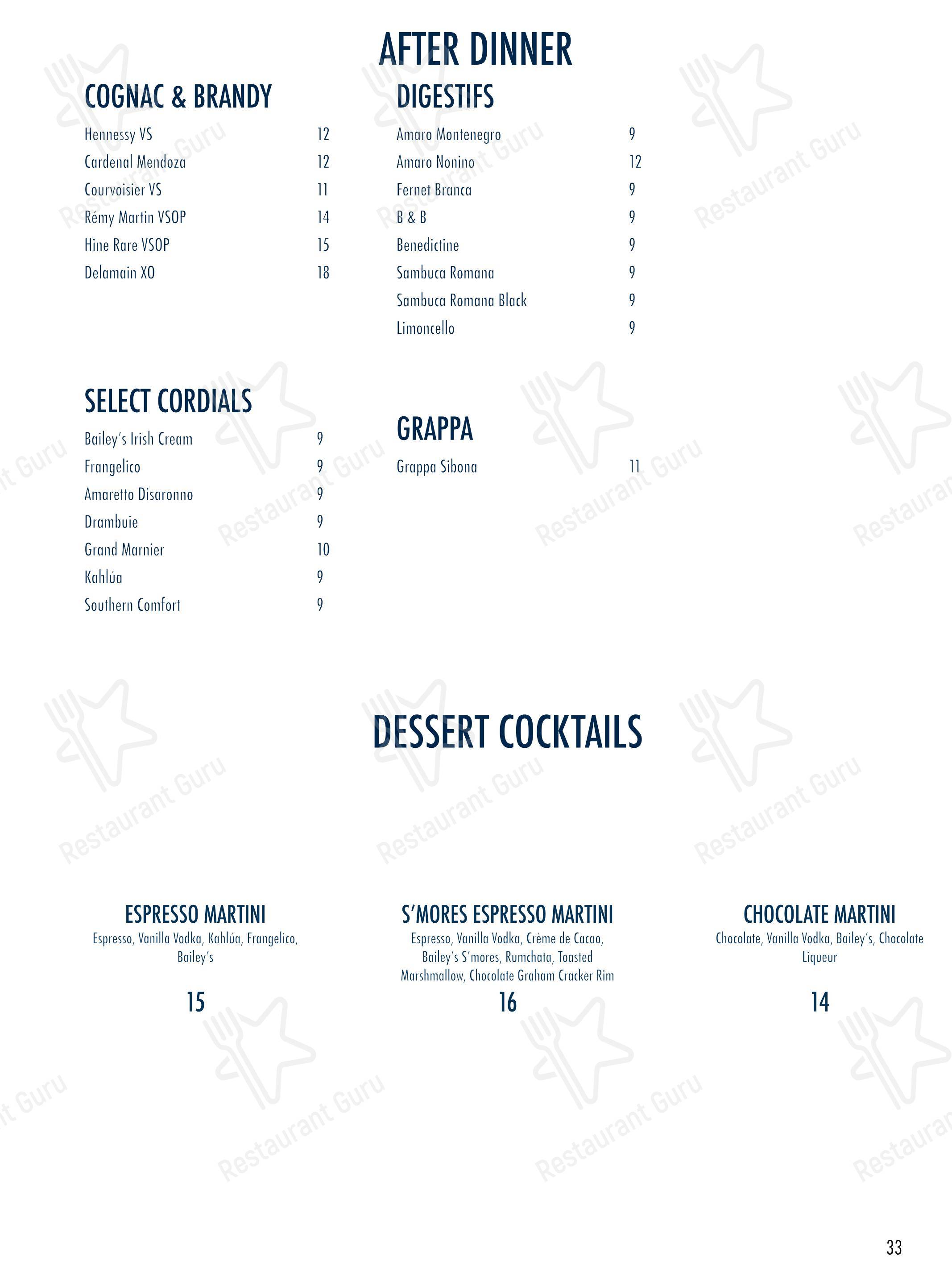 Menu at Matunuck Oyster Bar, South Kingstown, 629 Succotash Rd