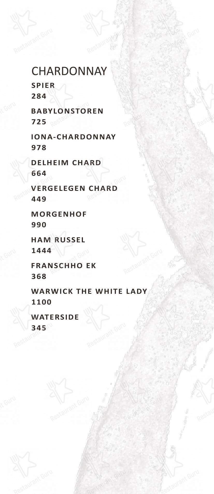 Menu at Solo Restaurant Sandton, Sandton