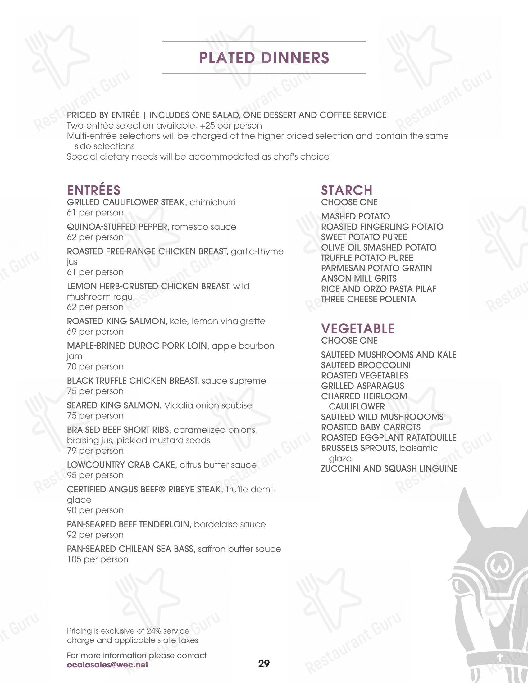 Menu at Yellow Pony Pub & Garden, Ocala