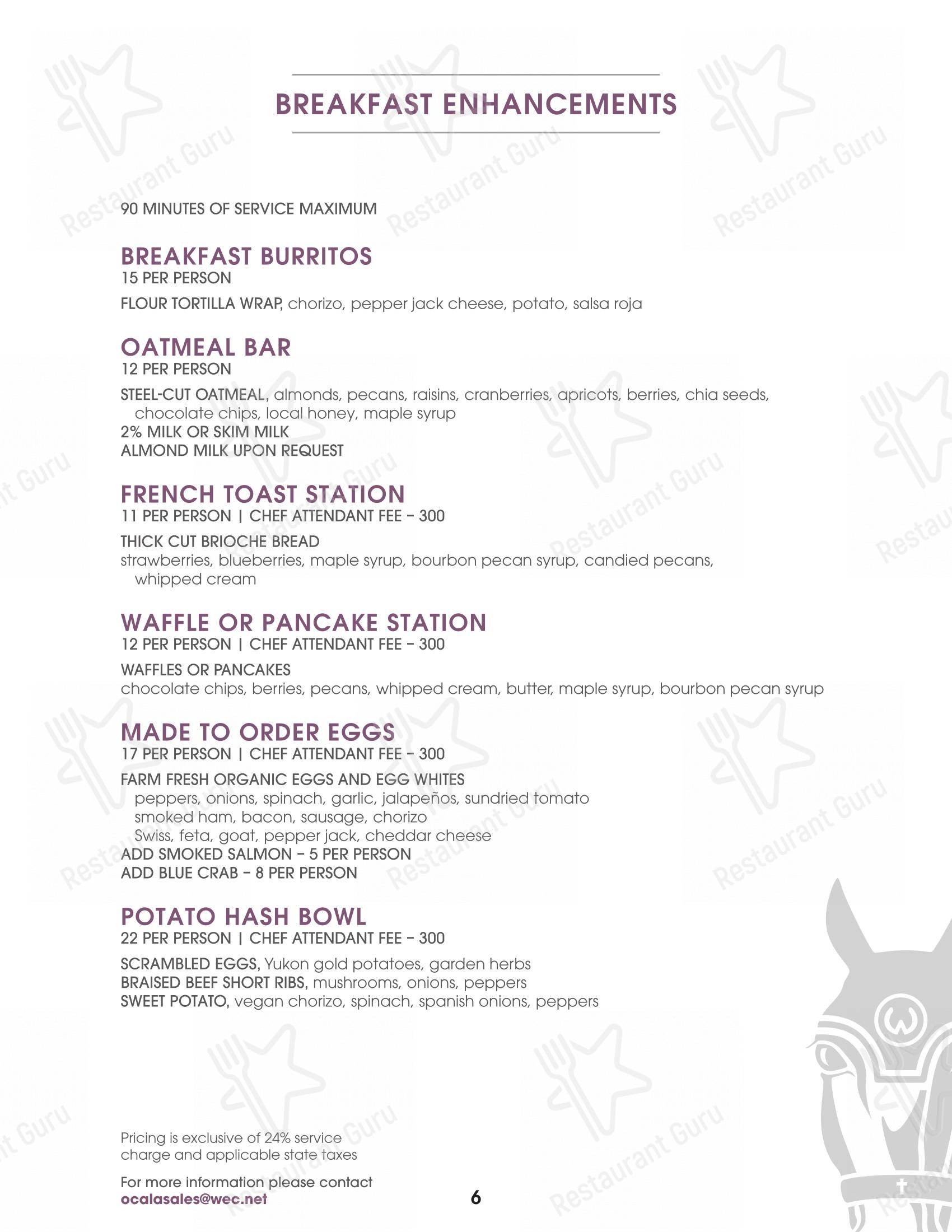 Menu at Yellow Pony Pub & Garden, Ocala