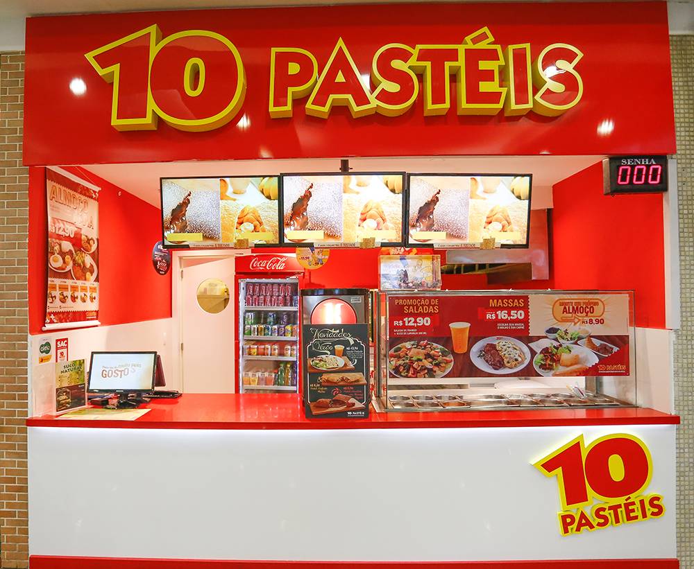 Menu em 10 Pastéis - Shopping Jardim das Américas Curitiba restaurante ...