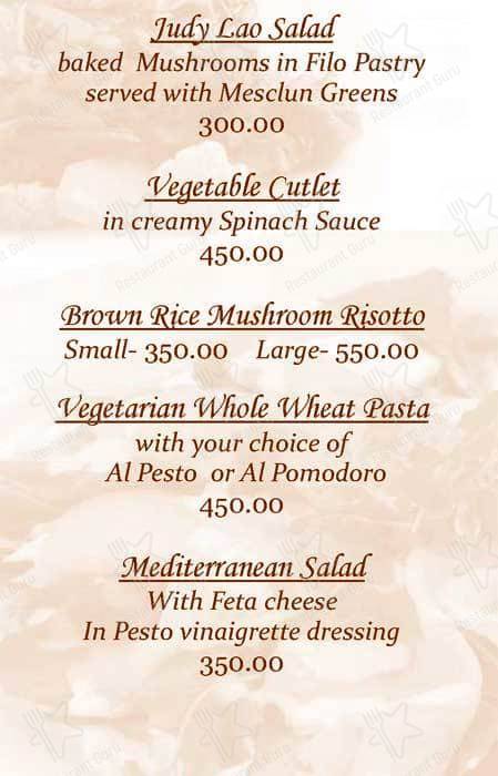 Menu at Seoul Sky Restaurant, Quezon City