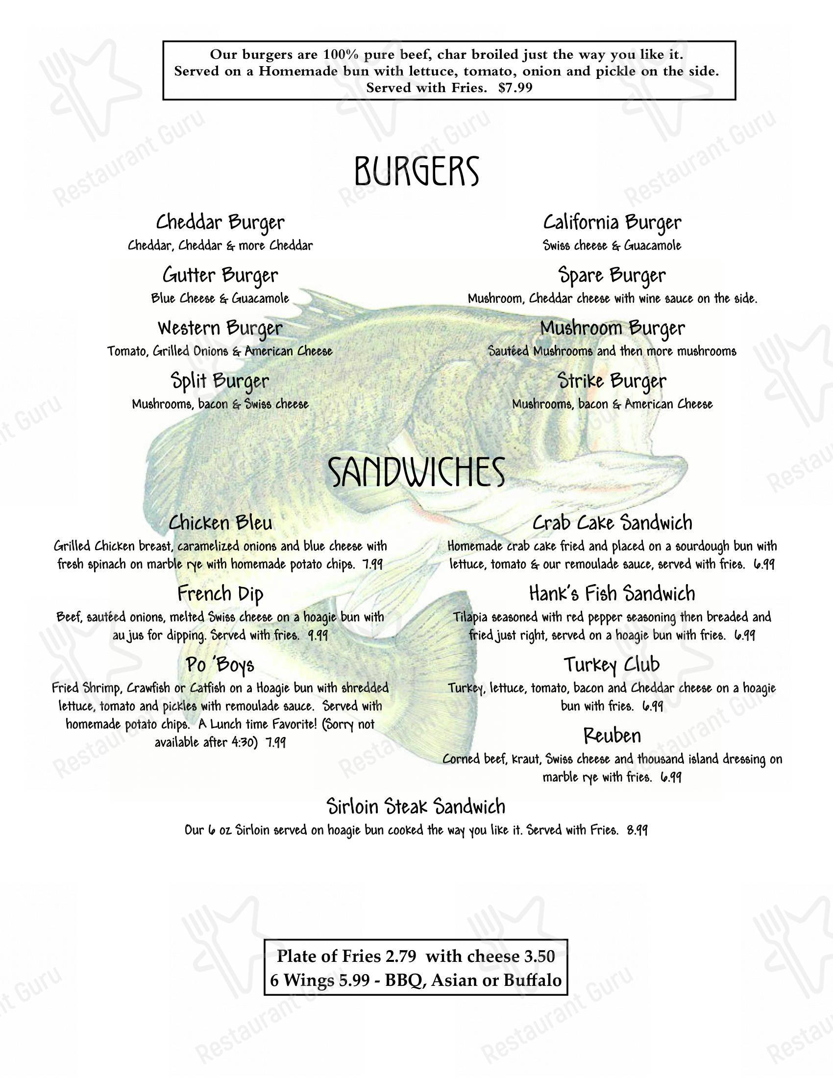 Menu at 178 Club Restaurant, Bull Shoals, Central Blvd