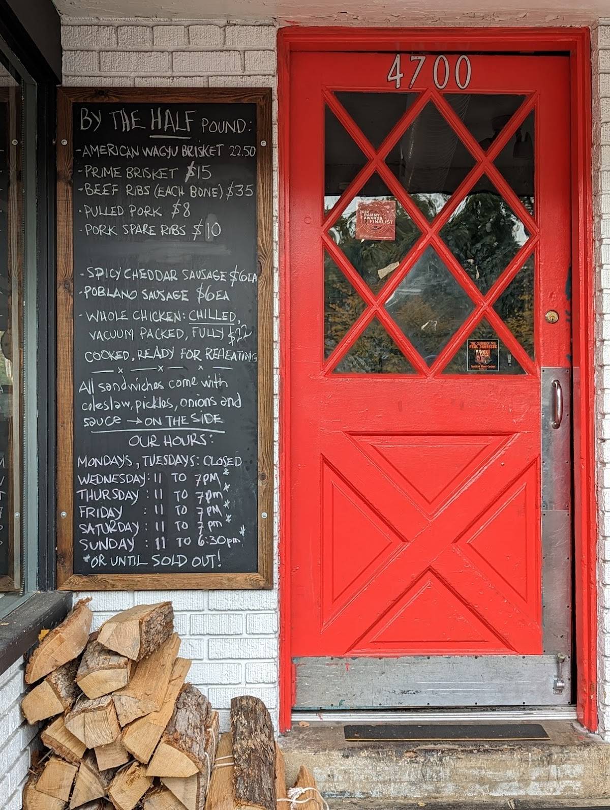Menu at 2Fifty Texas BBQ, Riverdale Park