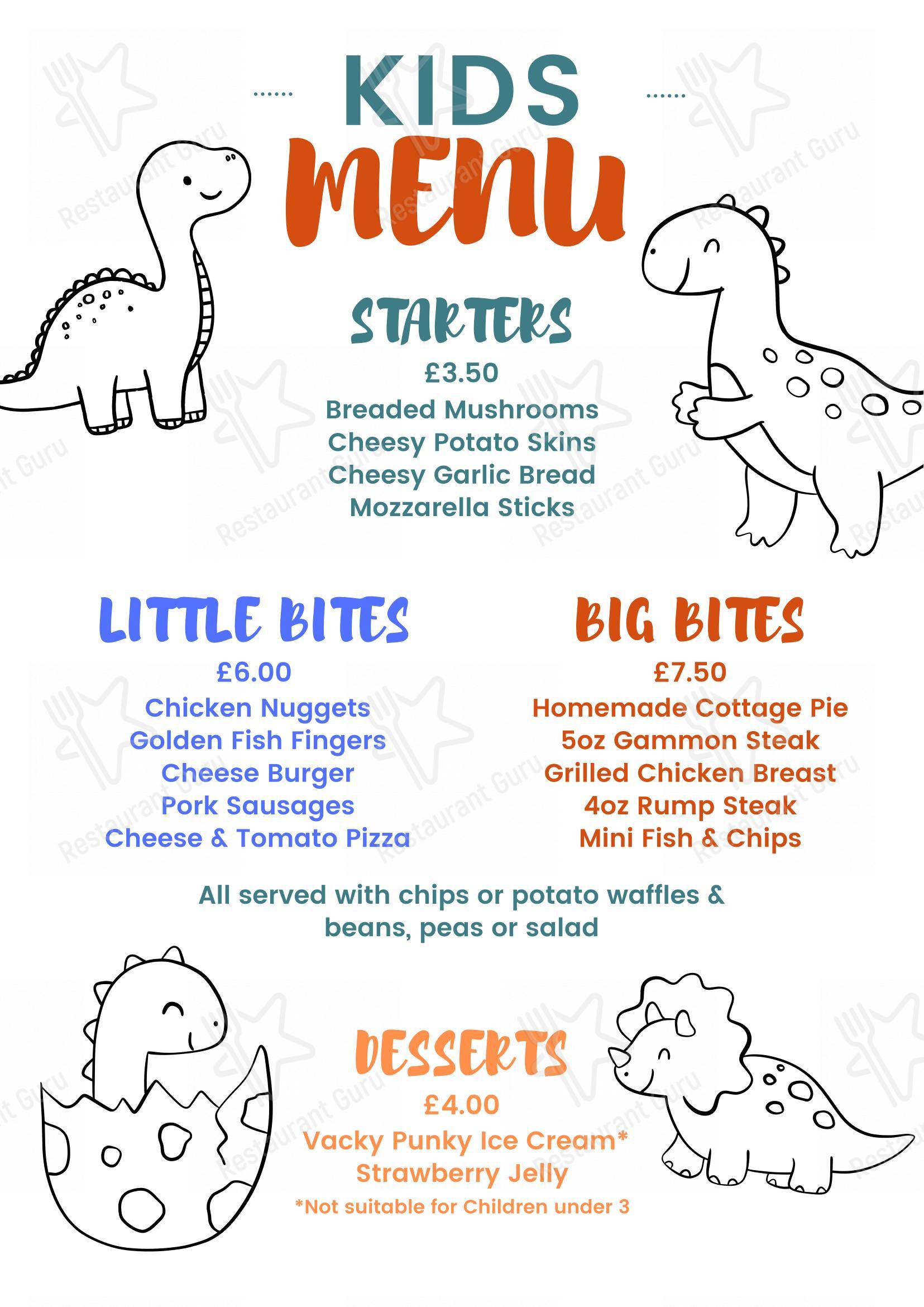 Menu at 3 Hammers Bar & Bistro Ltd, Wolverhampton