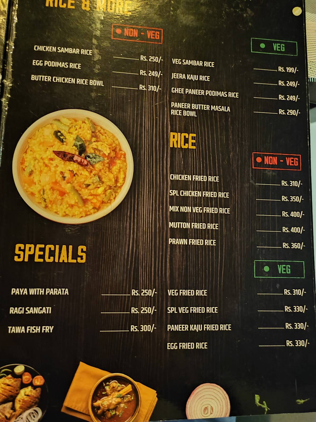 Menu at 90's Cafe & Restaurant, Vijayawada