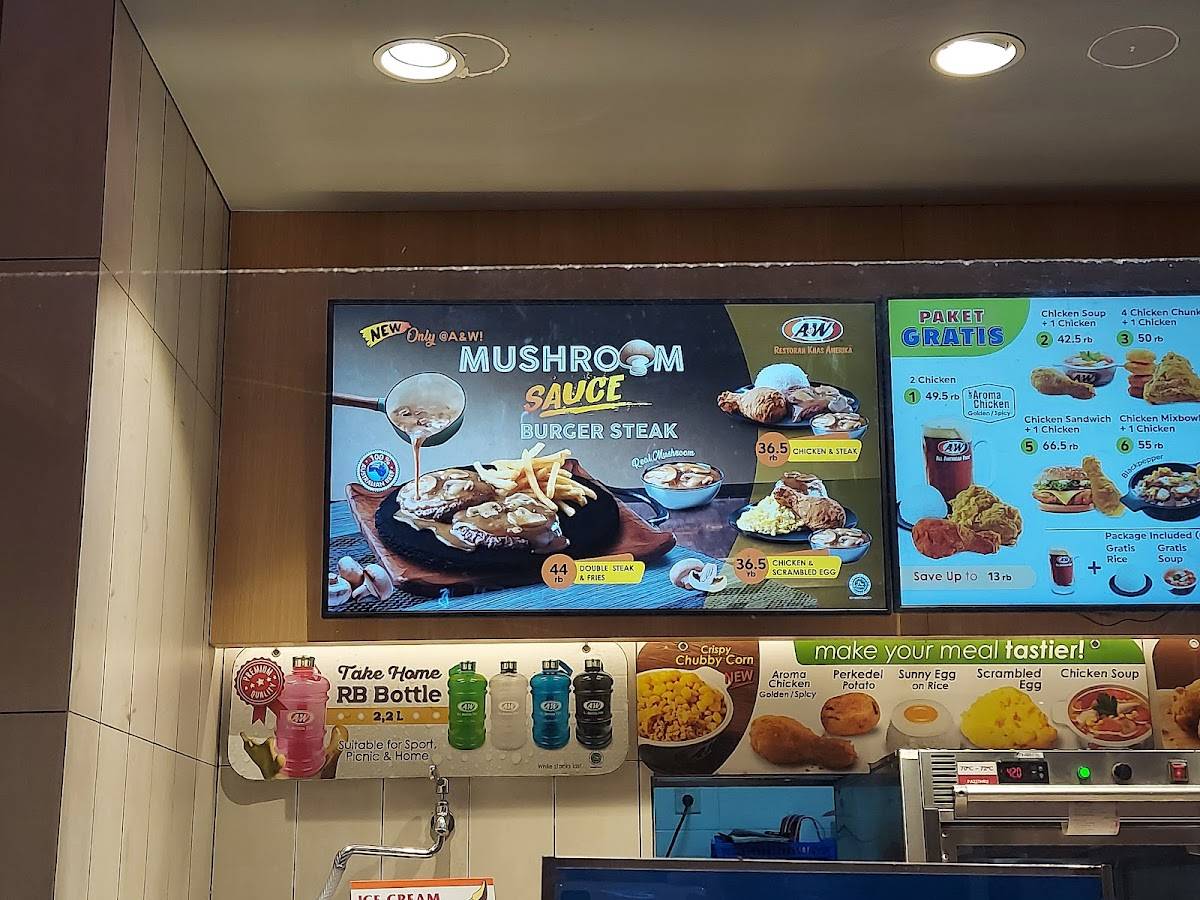 Menu at A&W Restaurant - Orchard Square, North Jakarta