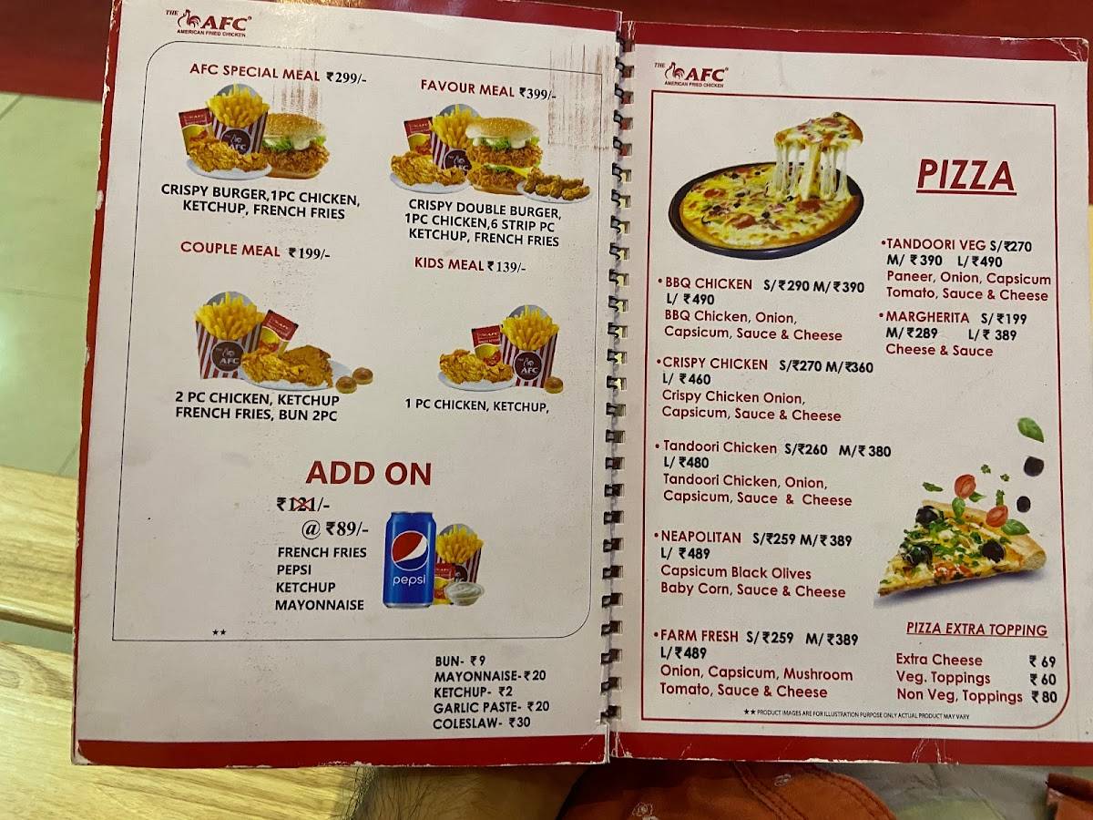 Menu at AFC (American Fried Chicken) Perambra, Perambra