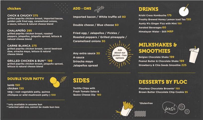 Menu at AKU's - The Burger Co. DLF CyberHub, Gurugram