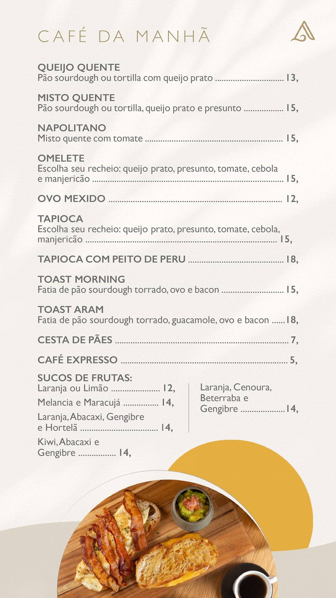Menu em Aram Búzios restaurante, Armação dos Búzios
