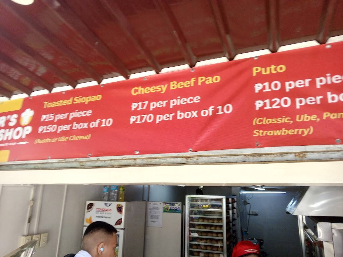 Menu at Ador's Toasted Siopao & Puto, Mandaluyong