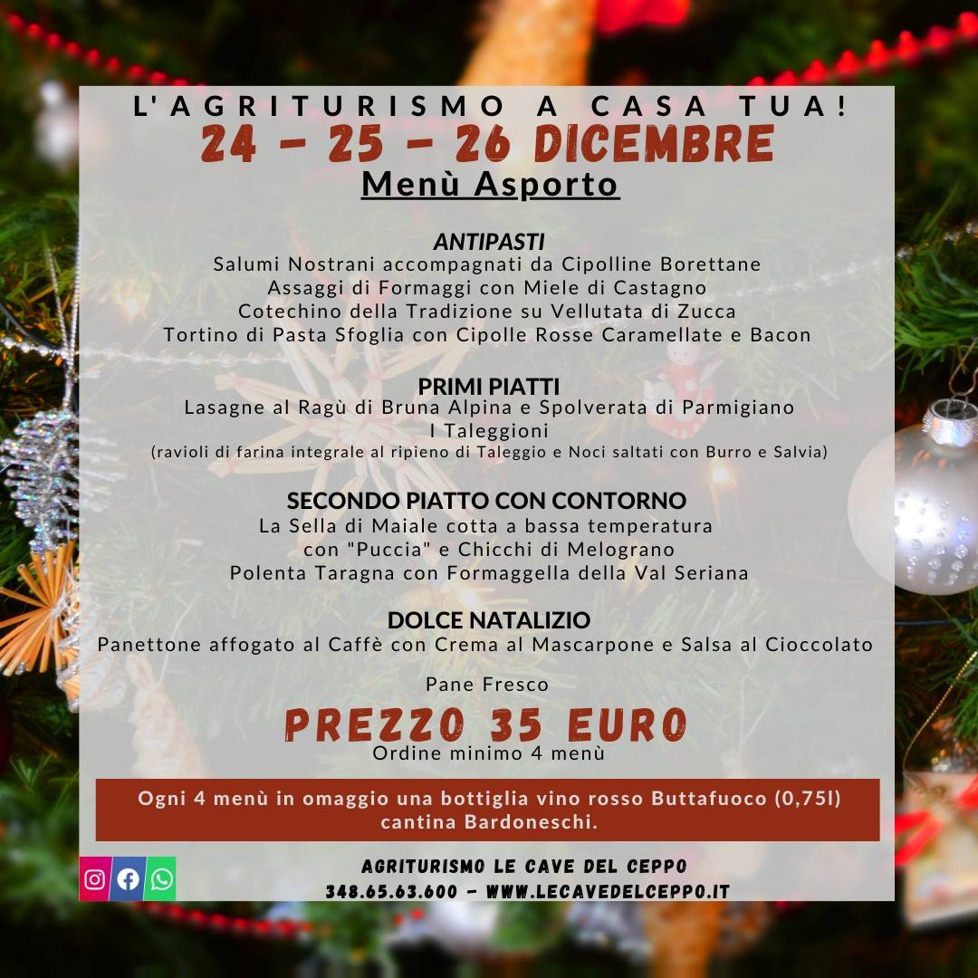Menu da Le Cave del Ceppo ristorante, Trezzo sull'Adda