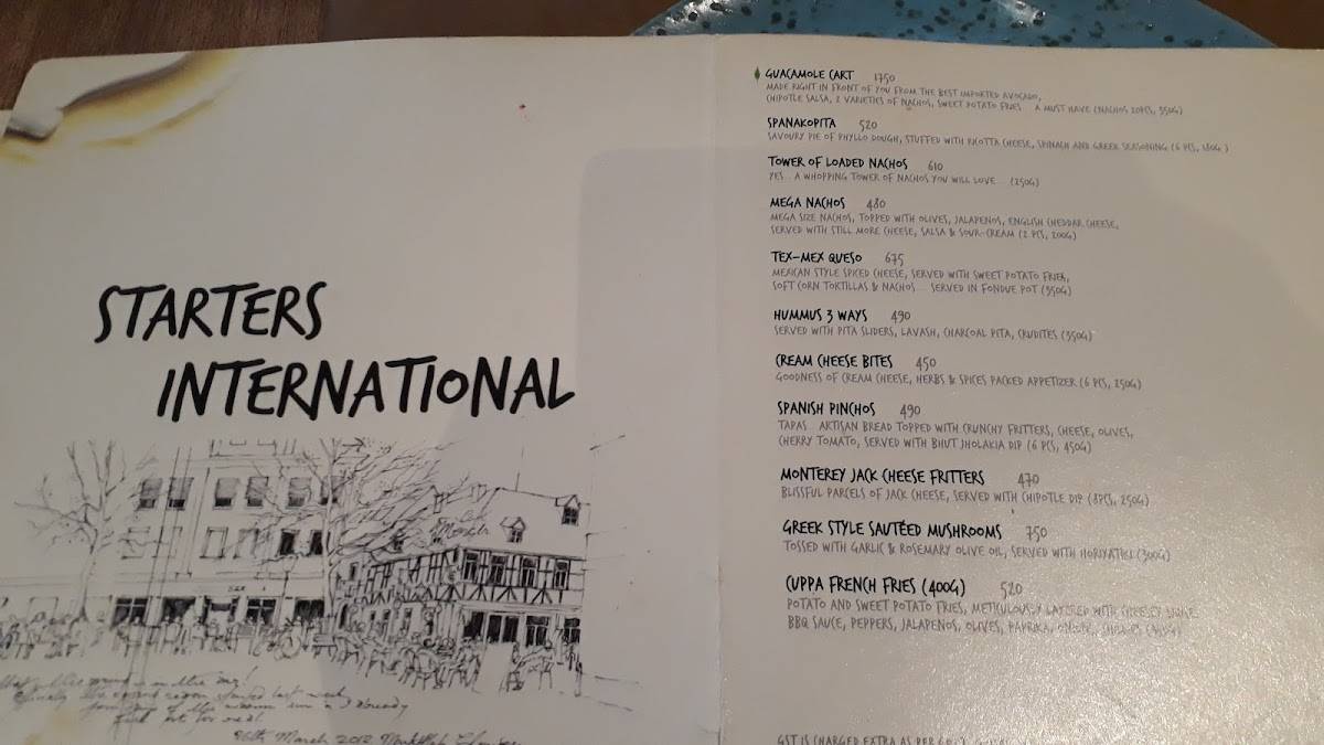 Menu at Under The Neem Trees, Ahmedabad