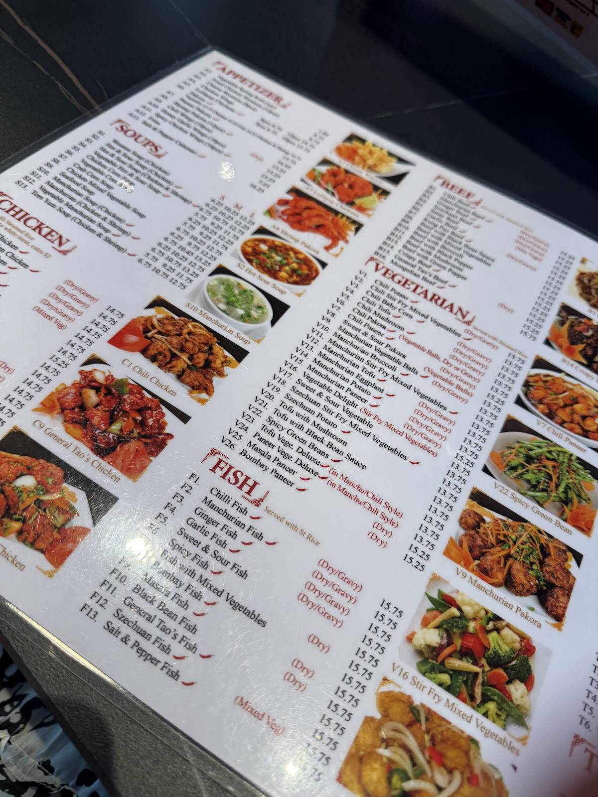 Menu at Hakka Pavilion restaurant, Ajax