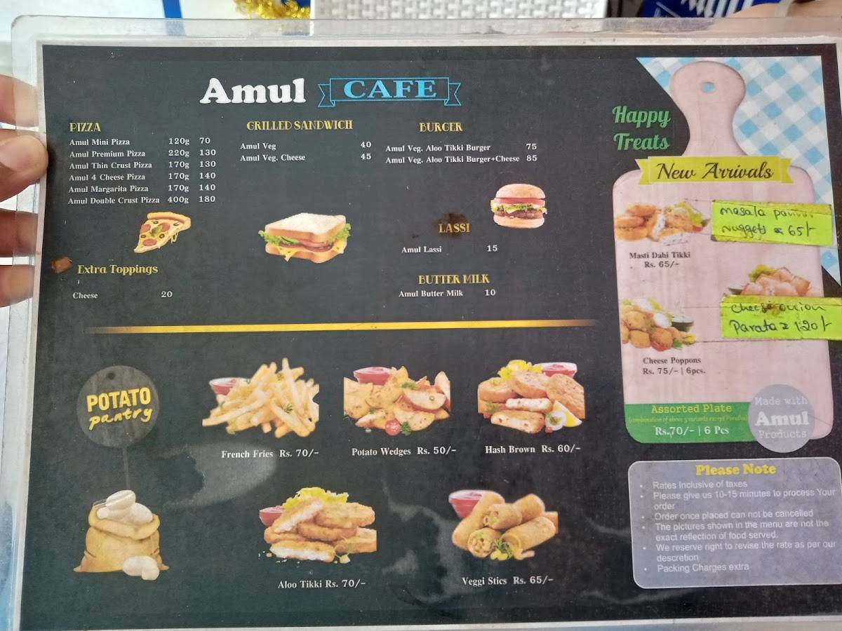 Menu at Amul Ice Cream Parlour, Moodbidri, 8-151