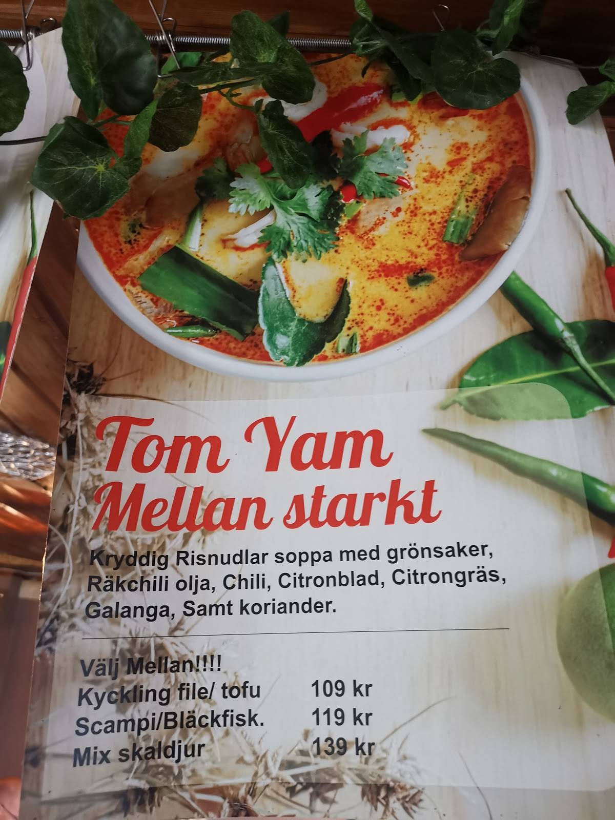 Menu at Andaman restaurant, Älta, Värmdövägen 119