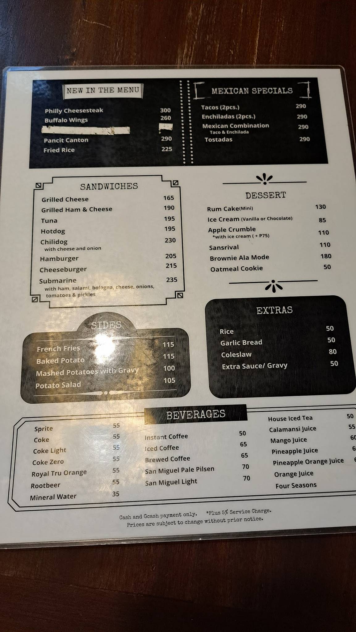 Menu at Rumpa Restaurant, Angeles, Surla Street