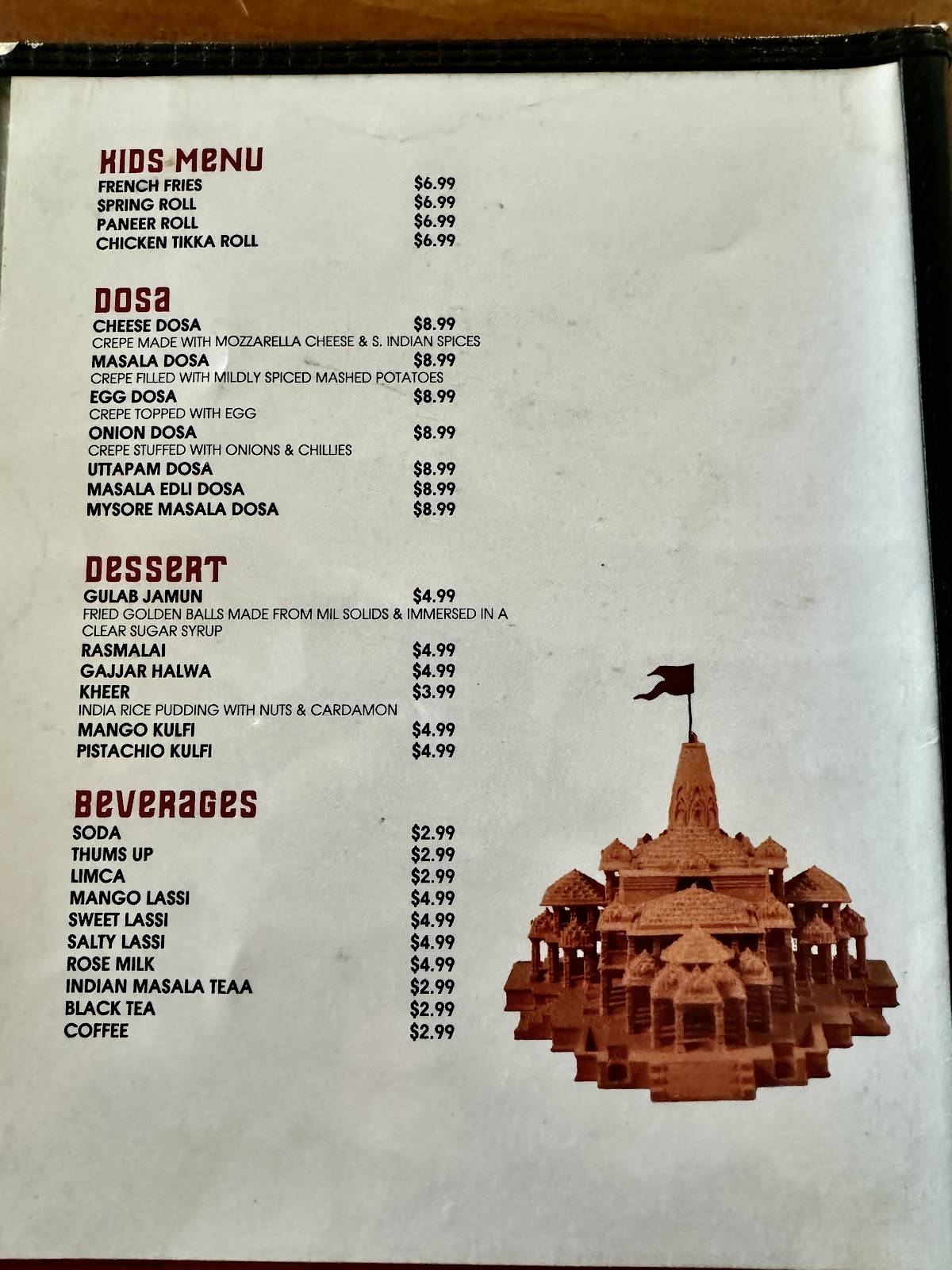 Menu at Apna Kitchen restaurant, East Ridge