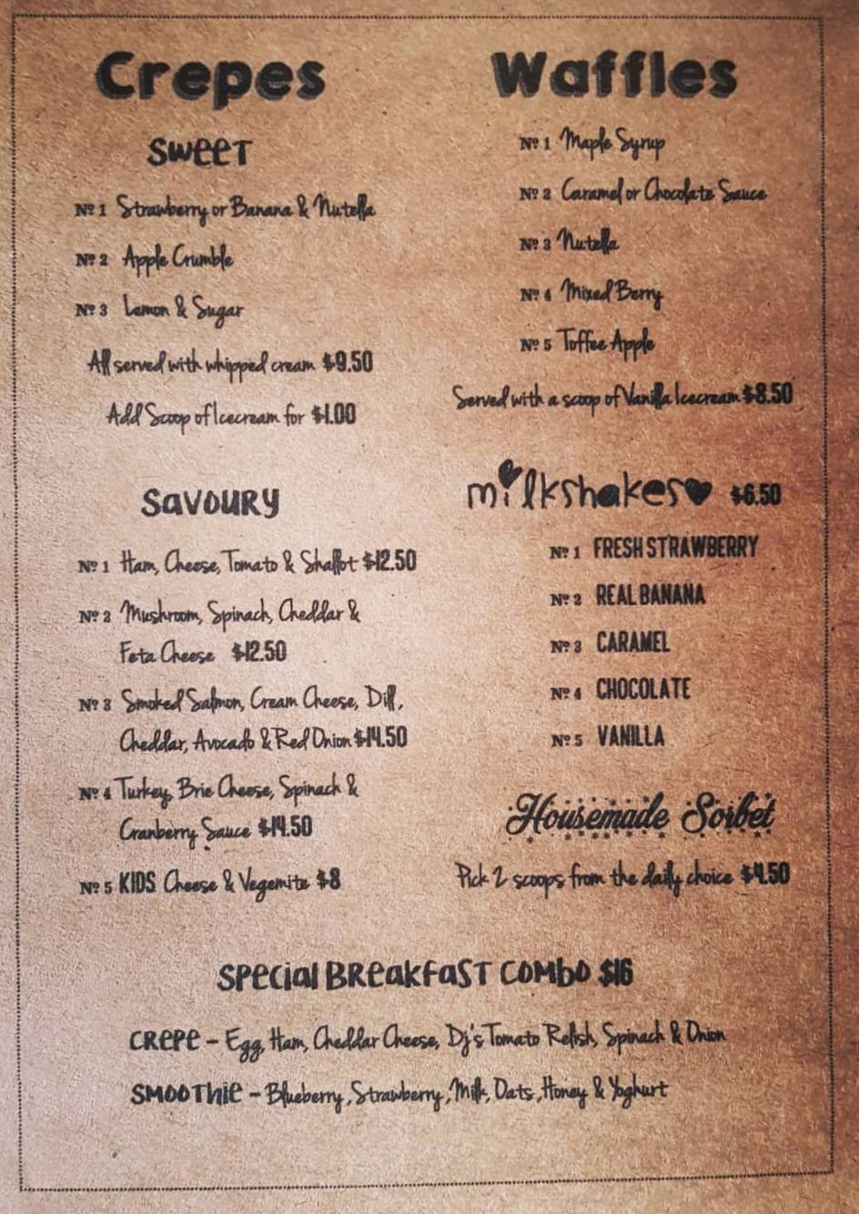 Carta del pub y bar Aratula Markets - Home of the Fruit Factory ...