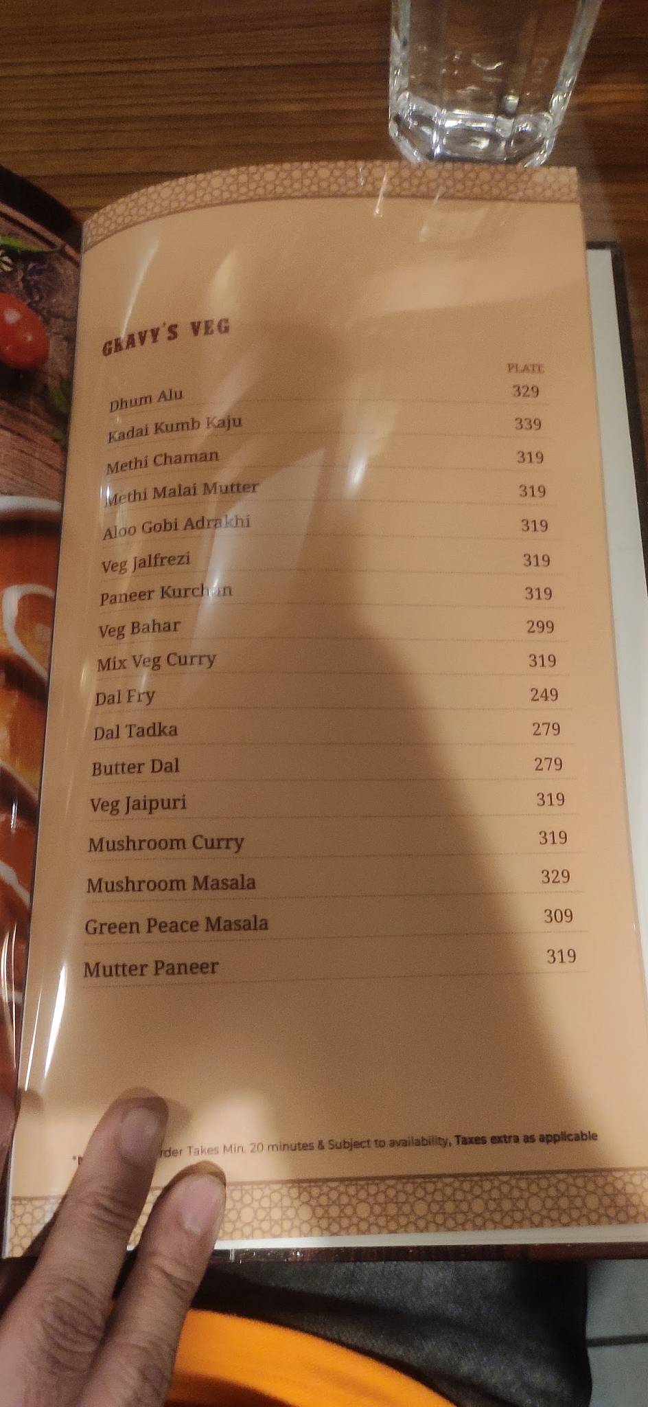 Menu at Aroma's Hyderabad House, Pune, House 520