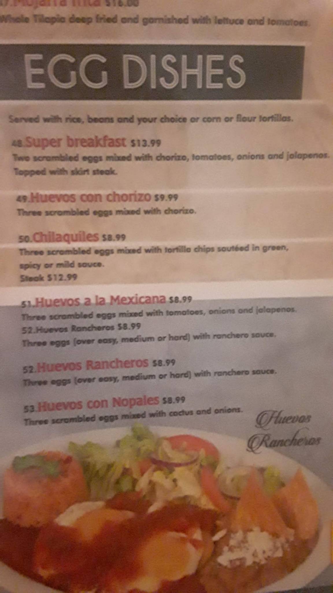 Menu at Asada Grill & Cantina restaurant, Highland, W 45th St