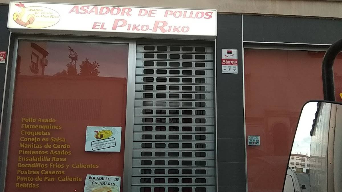 Carta del restaurante Asador Piko Riko, Andújar