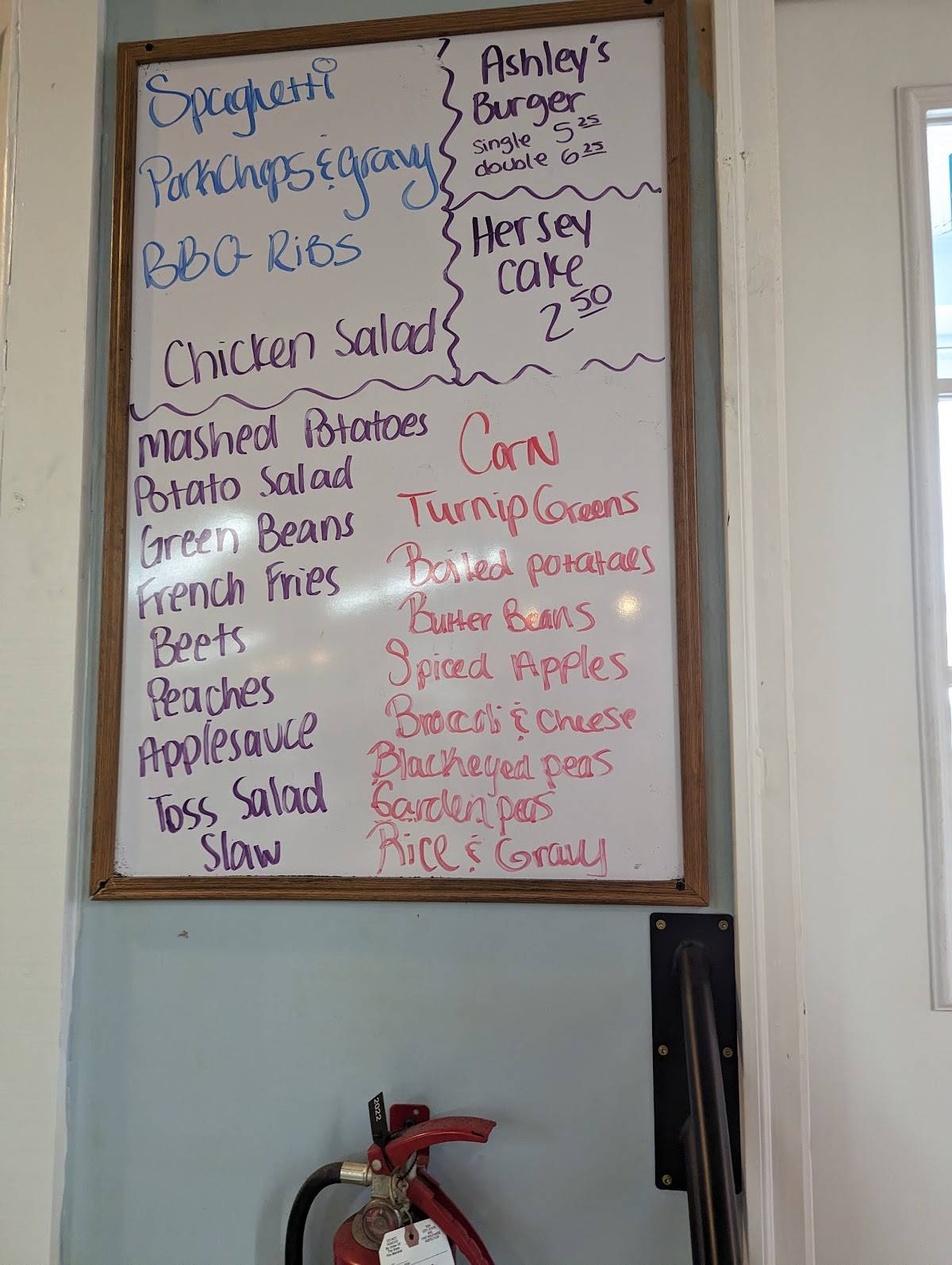 Menu at Ashley's Diner BBQ, Goldsboro
