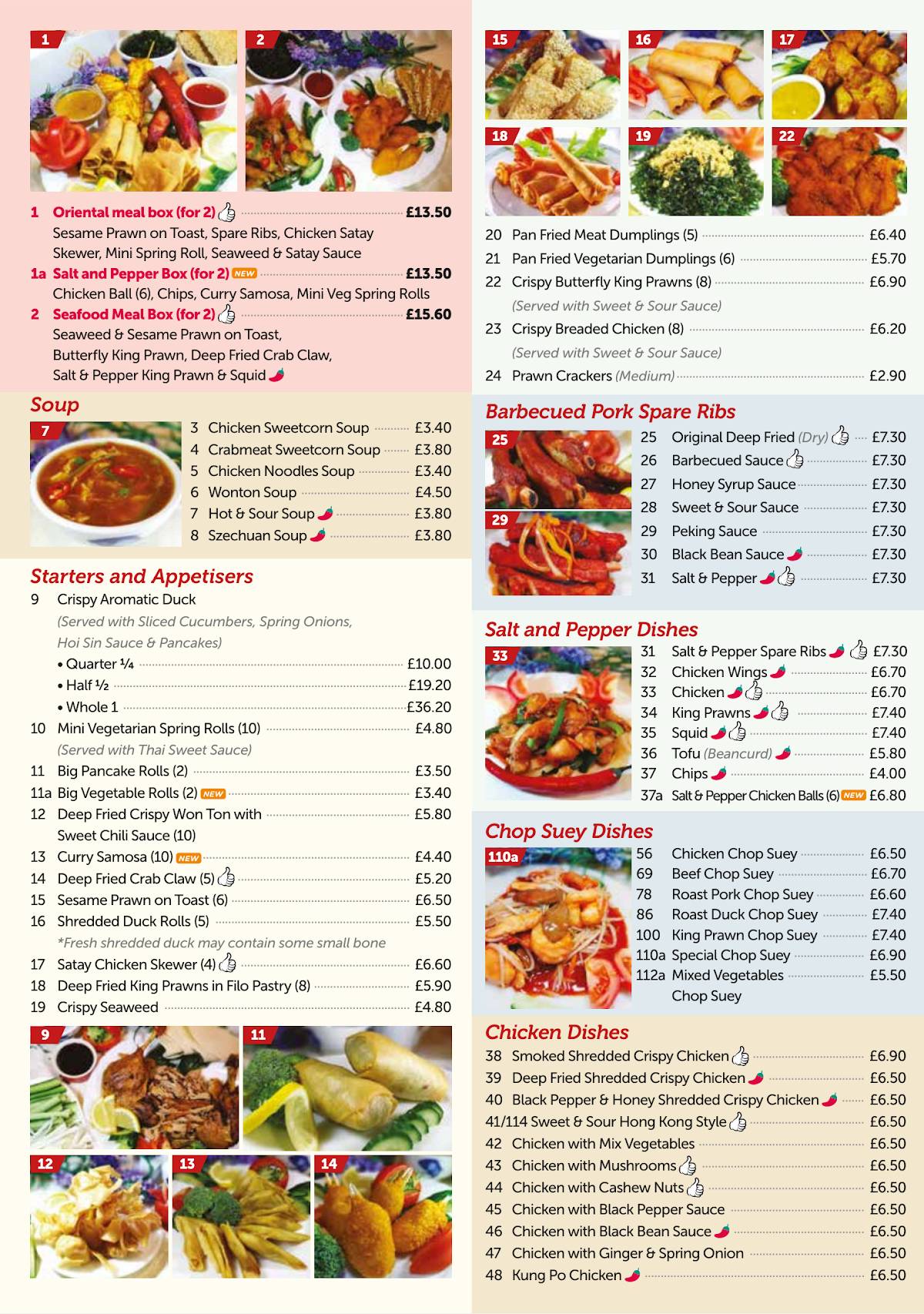 Menu at Asia Secret Recipes restaurant, March