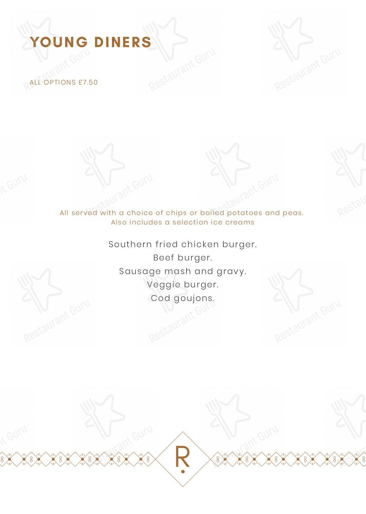 Menu at The Ridgeway pub & bar, Newport
