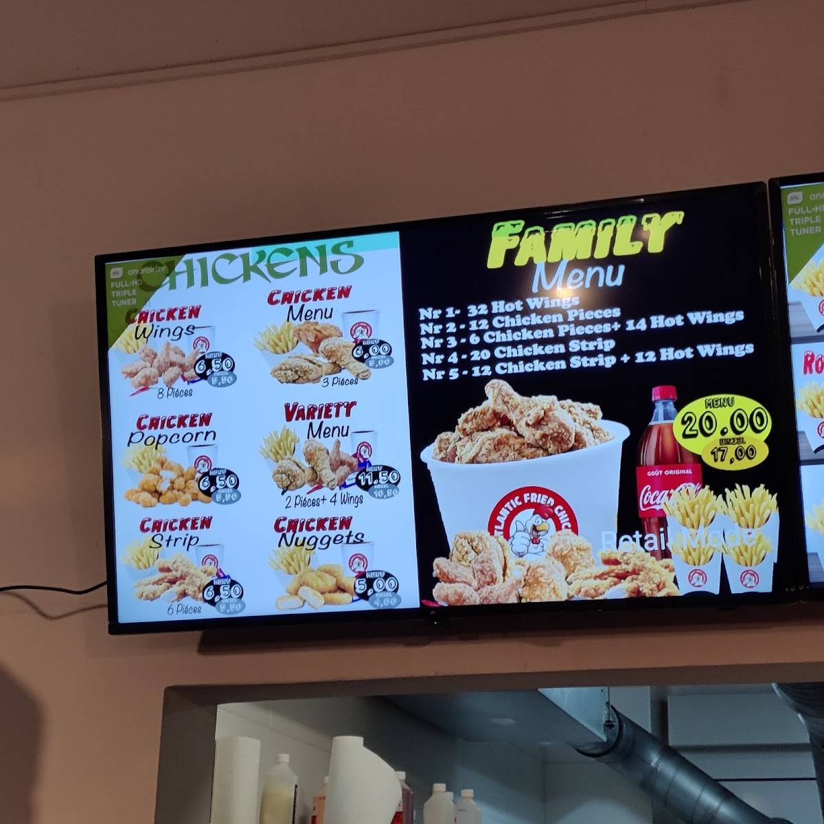 Carta del restaurante Atlantic Fried Chicken, Lüdenscheid
