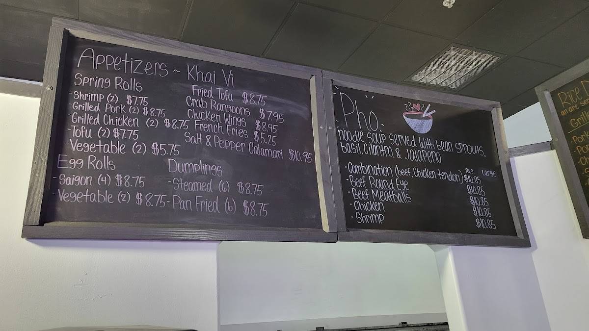 Menu at Ava's Bistro restaurant, League City