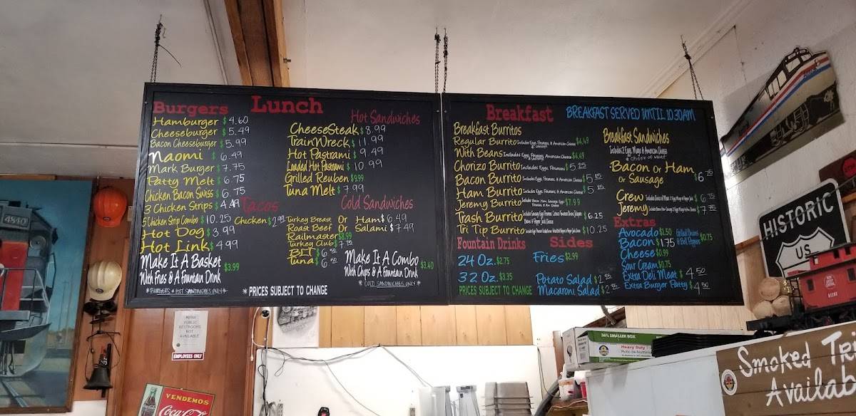 Menu at Roundhouse Deli BBQ, Roseville
