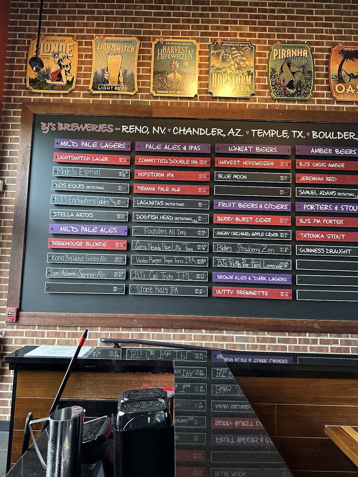 Menu at BJ's Restaurant & Brewhouse, Livonia