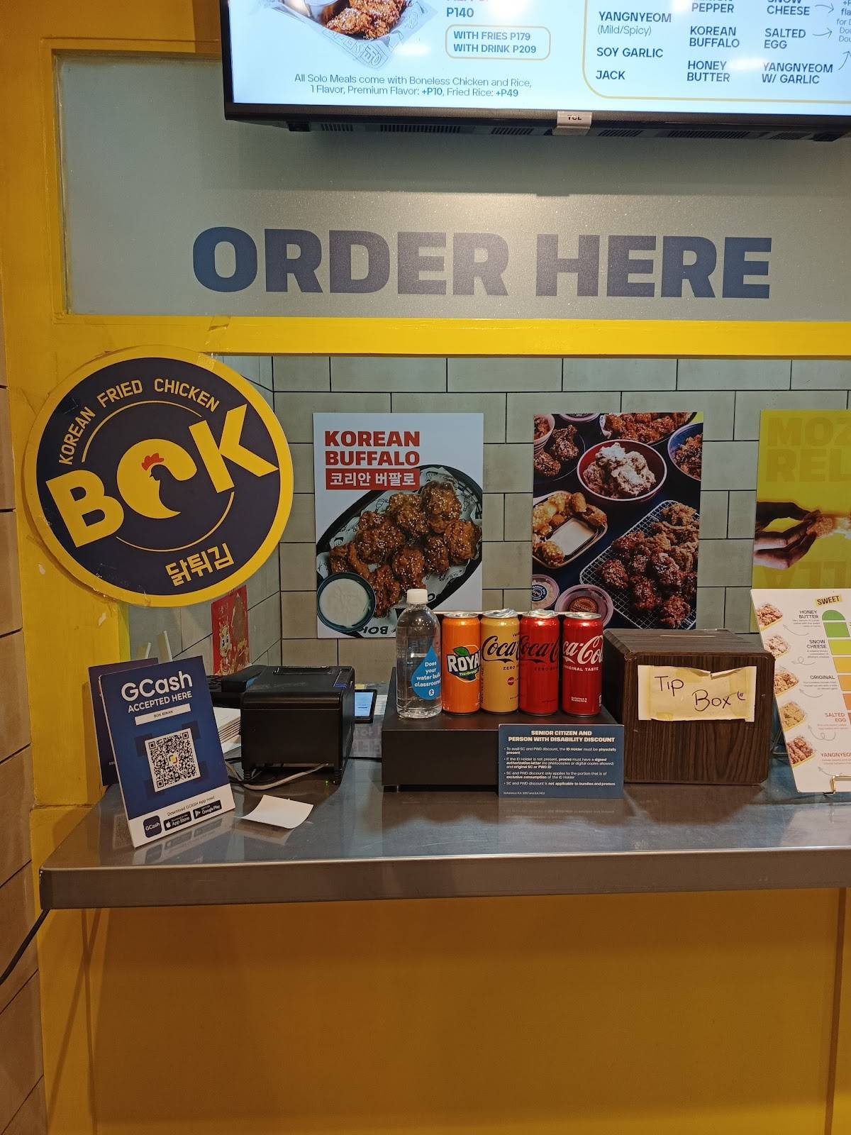Menu at BOK Korean Fried Chicken - Biñan, Laguna restaurant, Biñan