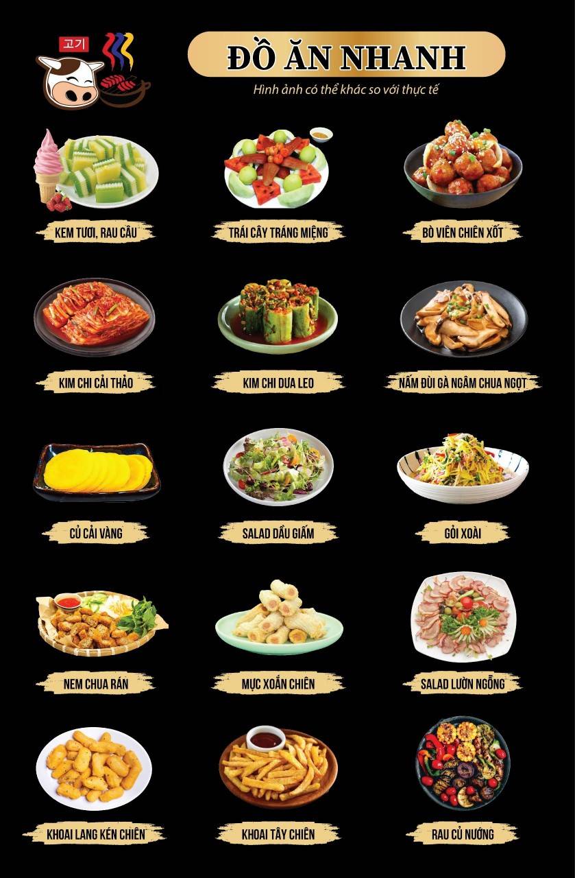 Menu at BUFFET SOOWON BBQ CẦN THƠ - CN VÕ VĂN KIỆT, Can Tho