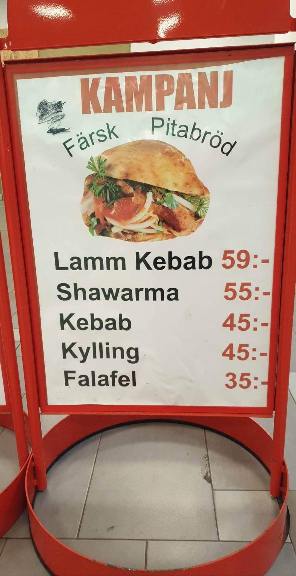 Menu at Bako - Original Pizza Shawarma House restaurant, Malmö