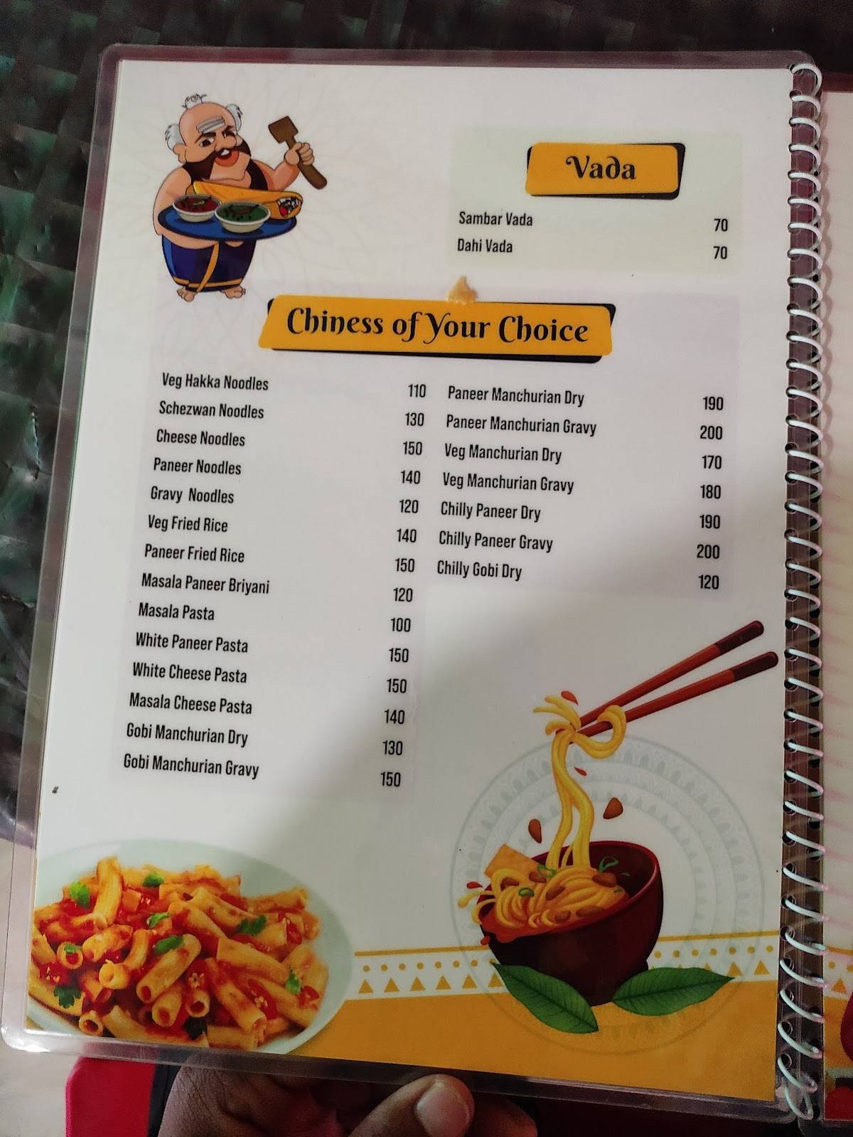 Menu at Mr & Mrs Idly, Balurghat