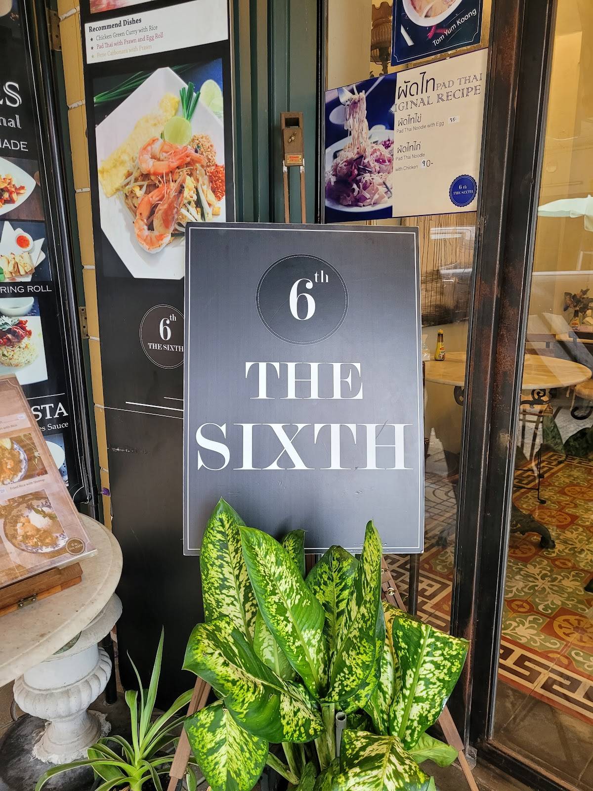 Menu at THE SIXTH 6th restaurant, Bangkok